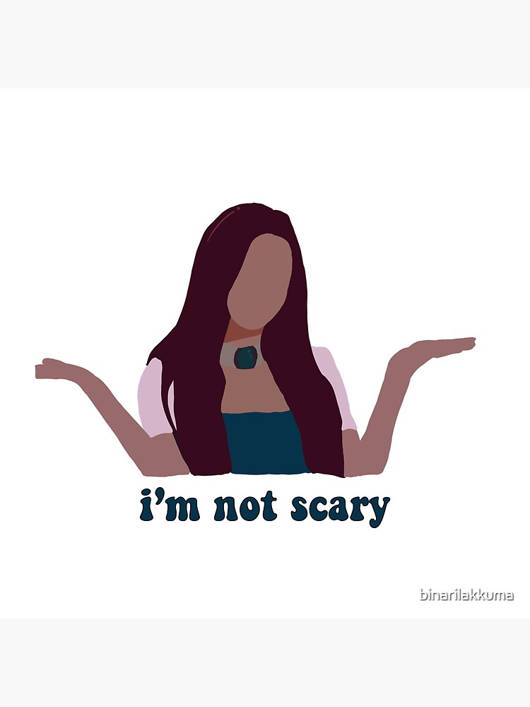"Jisoo "I'm not scary"" Sticker for Sale by binarilakkuma | Redbubble