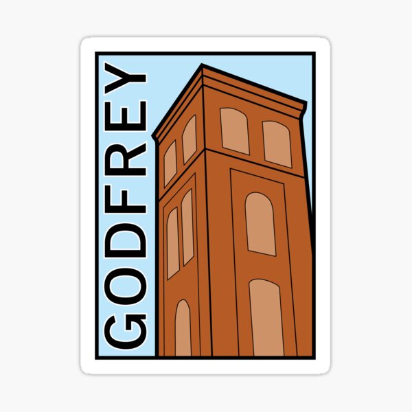 "Clemson Godfrey Hall Sticker" Sticker by theclemsonj | Redbubble