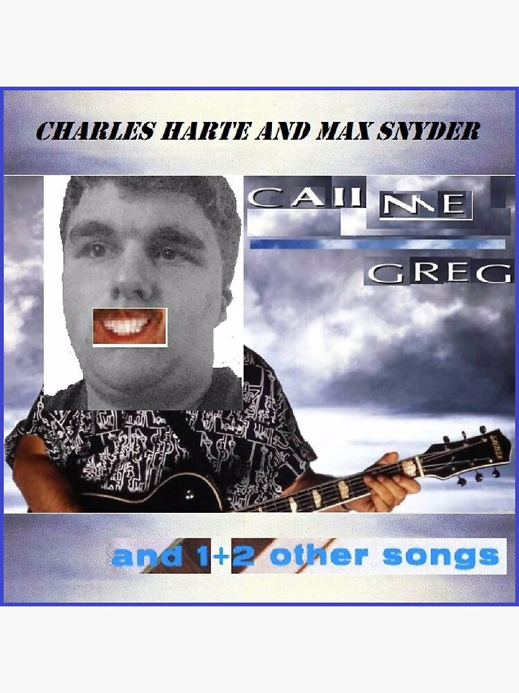 "Call me, Greg. Album Cover Sticker" Sticker by MaxSnyderStan | Redbubble