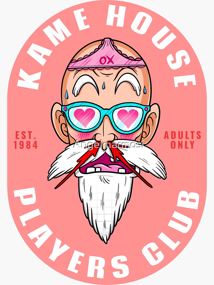 "Master Roshi Players Club" Sticker by Angelmarmosi | Redbubble