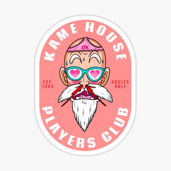 "Master Roshi Players Club" Sticker by Angelmarmosi | Redbubble