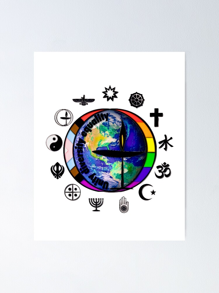 "Unitarian-Universalist Church " Poster for Sale by Rochart | Redbubble