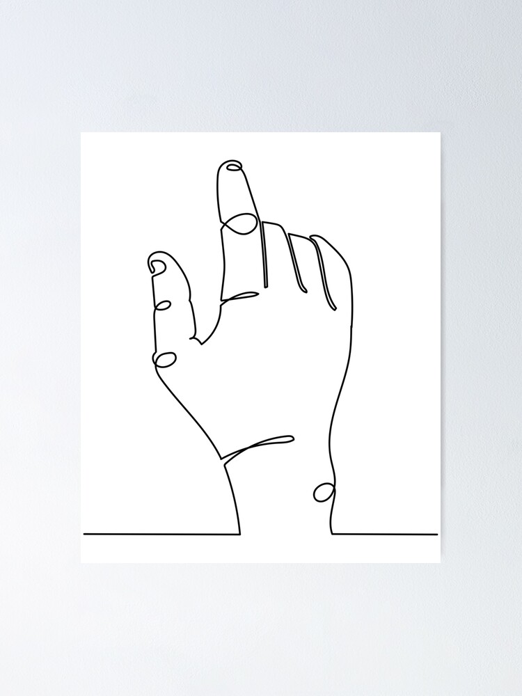 "continuous line of right hand tapping with index finger" Poster for ...