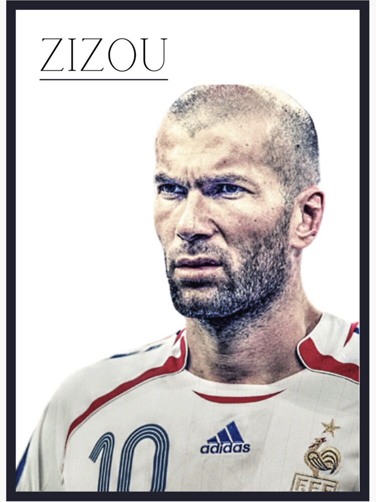 "Zizou Zinedine Zidane" Sticker by lfdesignprints | Redbubble