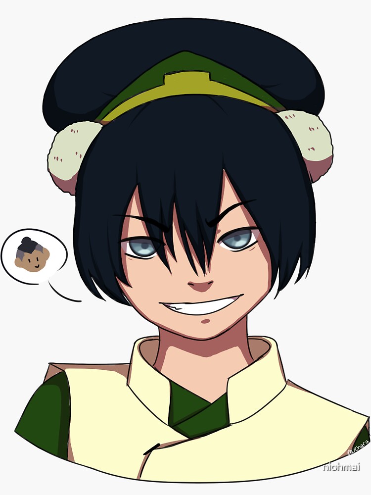 "Toph" Sticker for Sale by niohmai | Redbubble