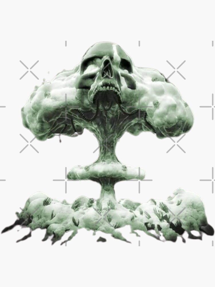 "skull blast" Sticker by pallavishinde93 | Redbubble