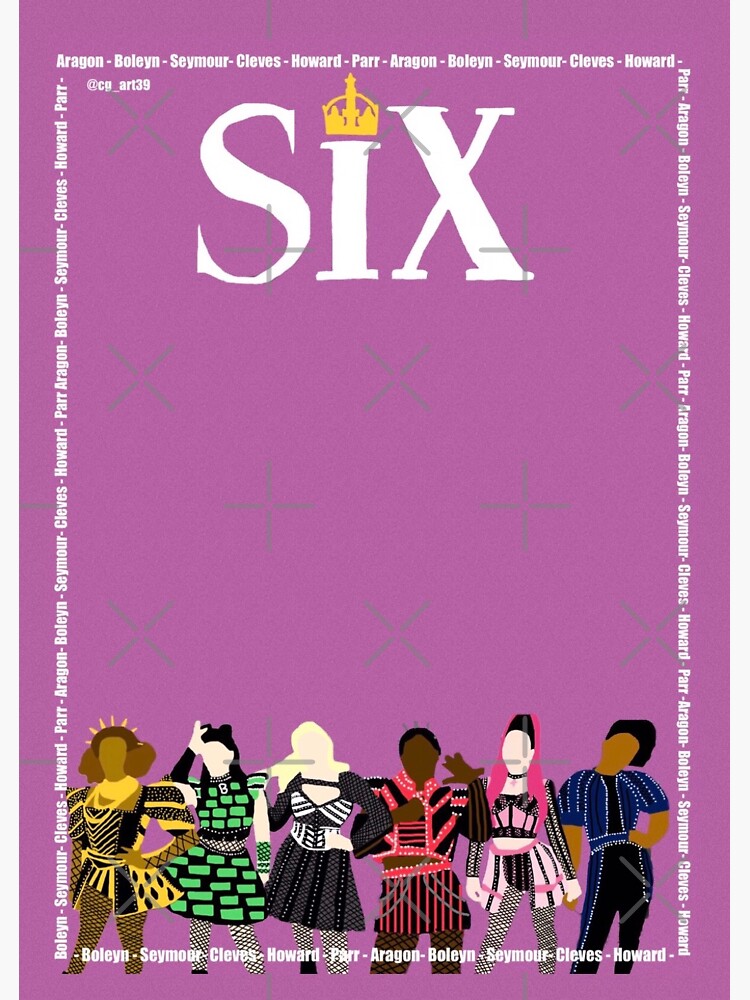 "Six The Musical Inspired " Sticker for Sale by cg-art39 | Redbubble