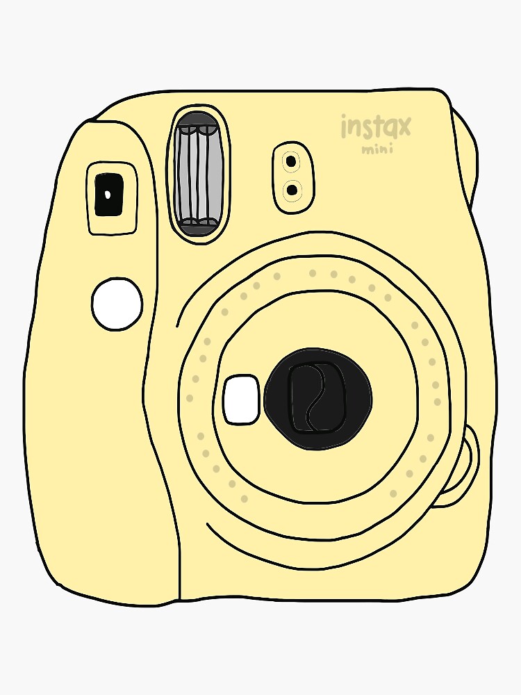"Yellow Polaroid sticker " Sticker by Candiiii1 | Redbubble