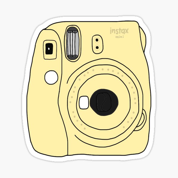 "Yellow Polaroid sticker " Sticker by Candiiii1 | Redbubble