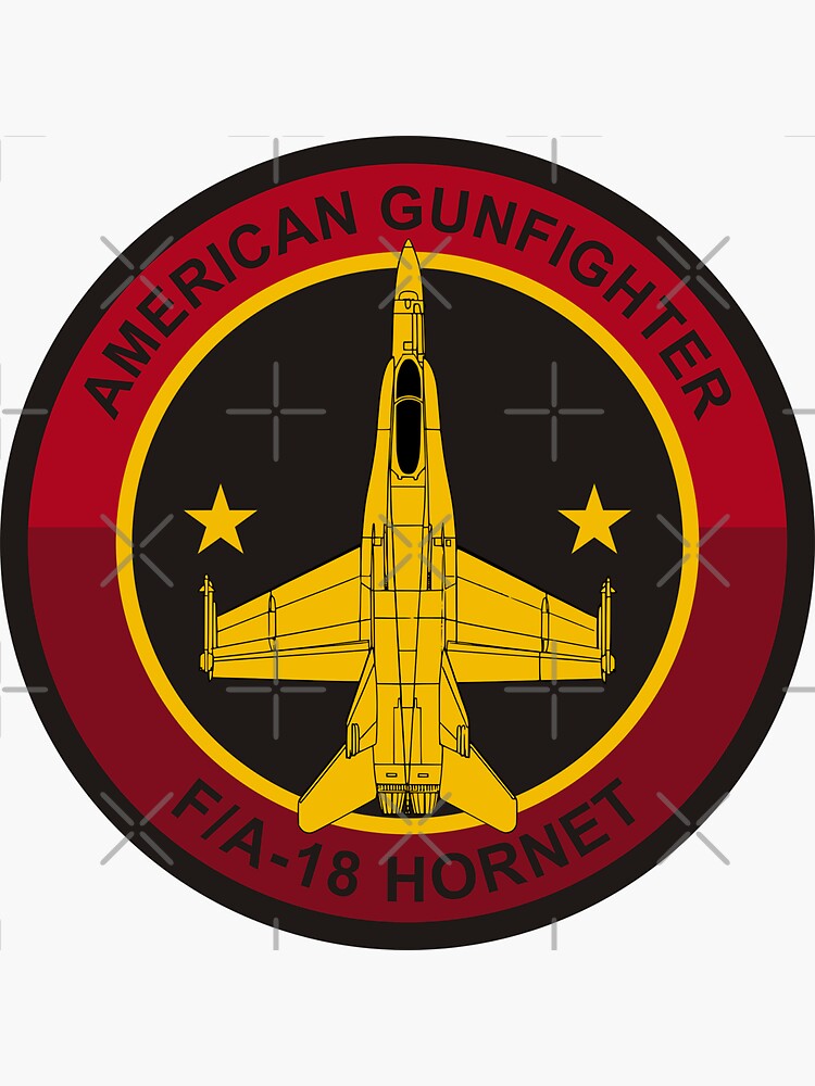 "F/A-18 Hornet Patch" Sticker for Sale by StrongVlad | Redbubble