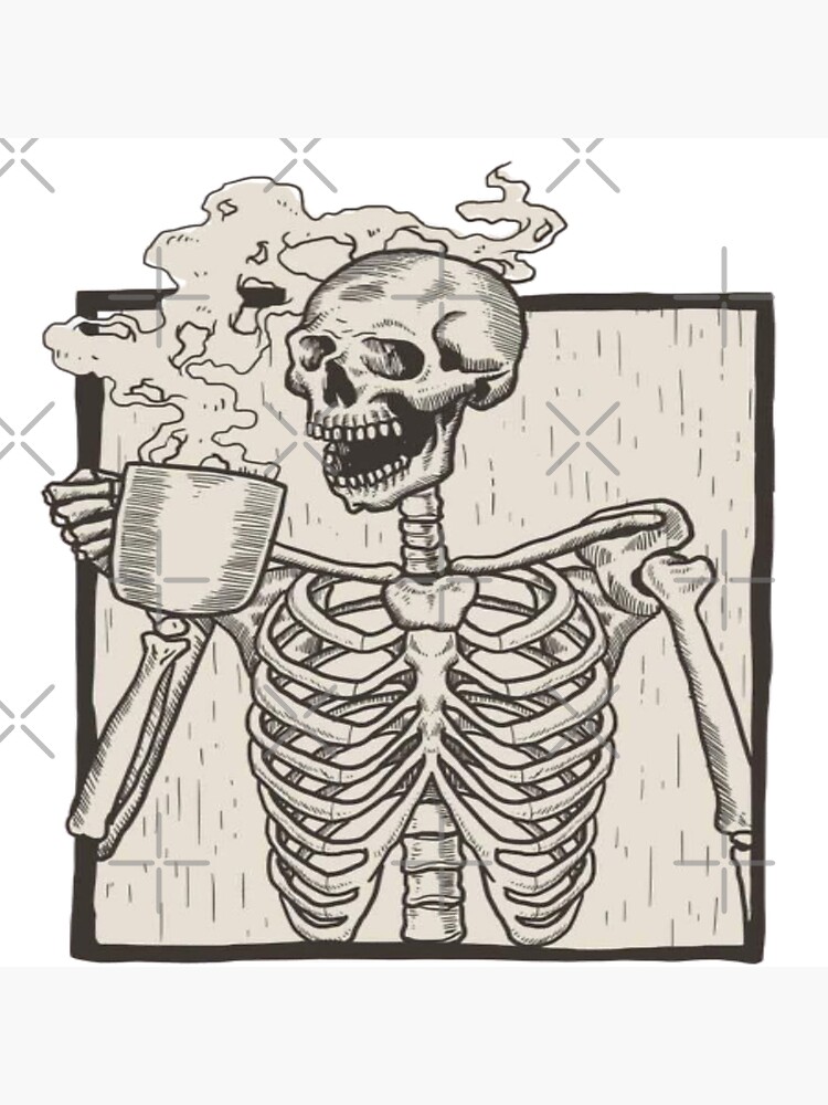 "skull drinking tea" Canvas Print for Sale by pallavishinde93 | Redbubble