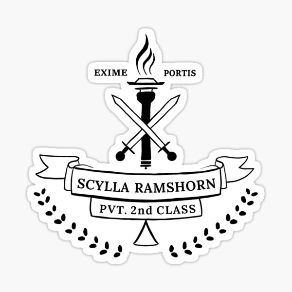 "Scylla Ramshorn Medallion" Sticker for Sale by HecatesWorkshop | Redbubble