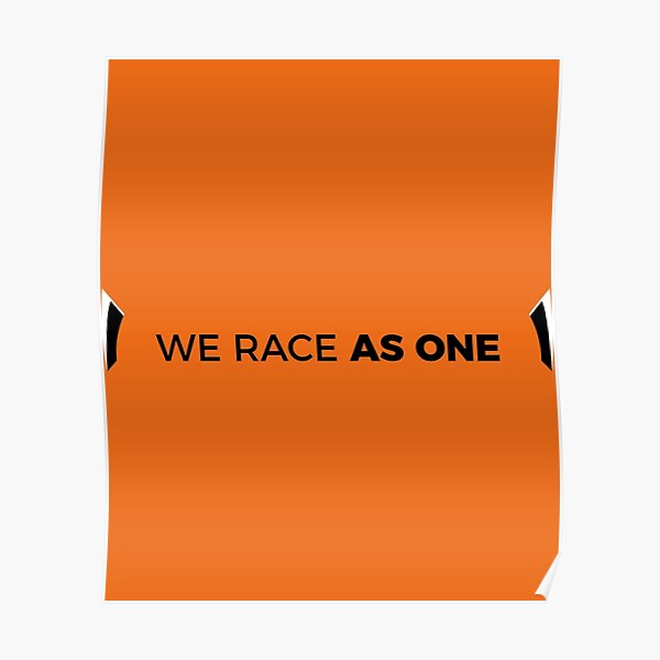 Posters sur le thème We Race As One | Redbubble