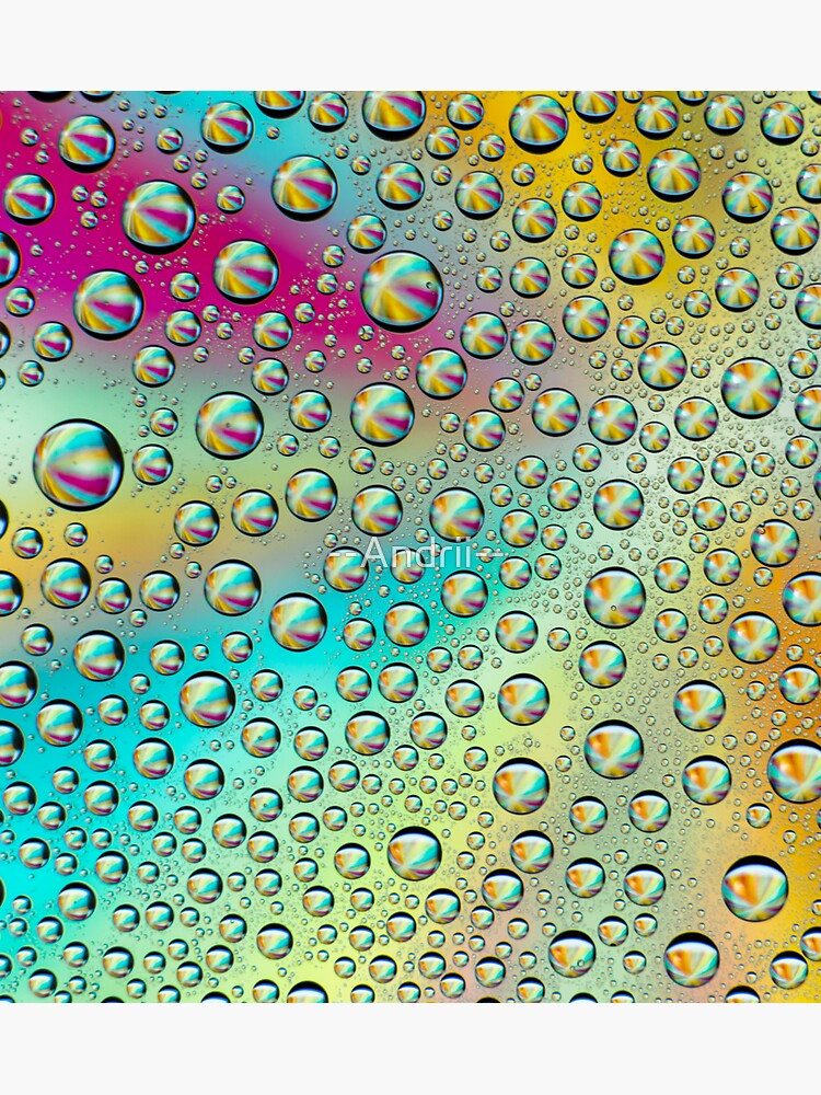 "water droplets" Sticker for Sale by --Andrii-- | Redbubble