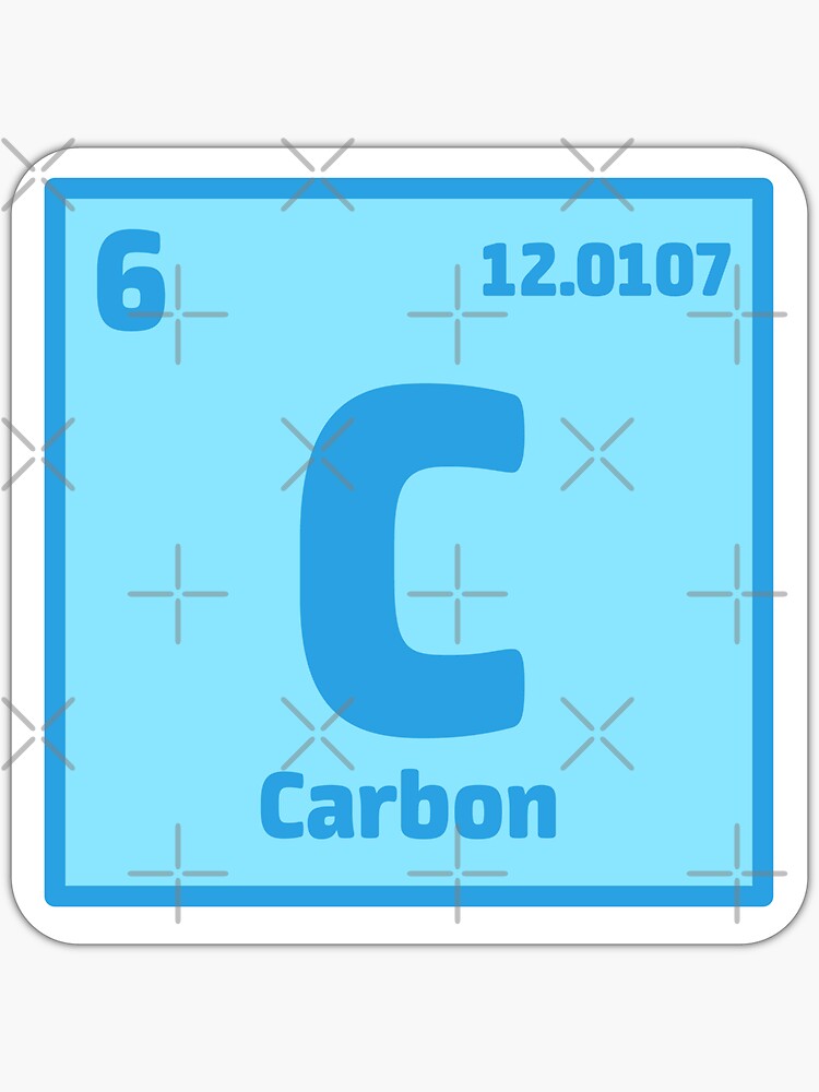 "Element Carbon Sticker" Sticker by FinnicusMertens | Redbubble