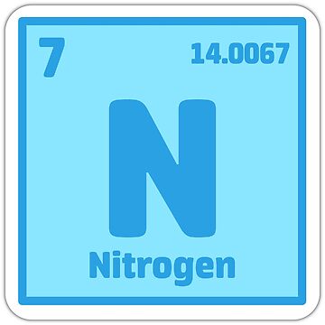"Element Nitrogen Sticker" Sticker for Sale by Mr. X | Redbubble