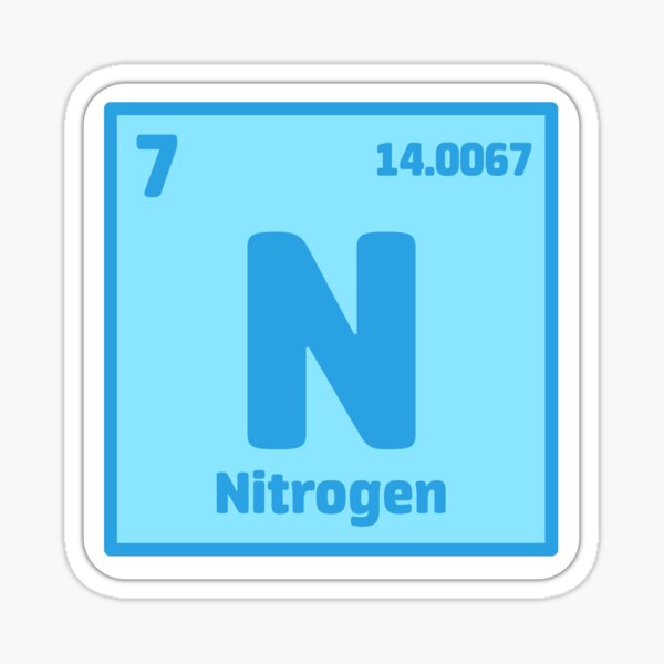 "Element Nitrogen Sticker" Sticker for Sale by Mr. X | Redbubble