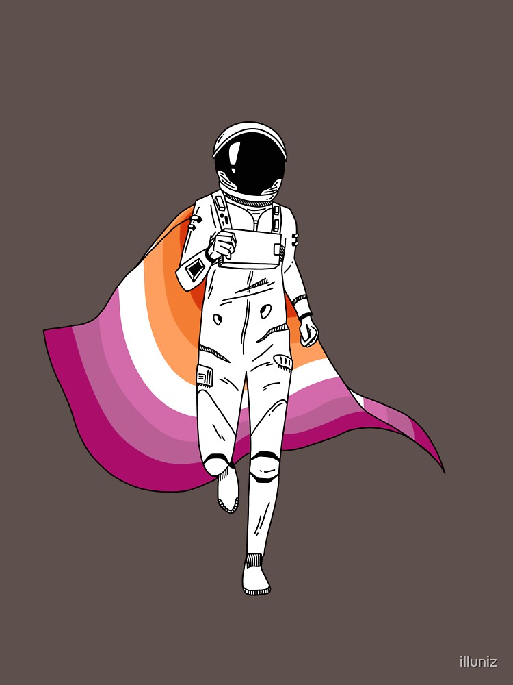 "Lesbian Space Pride Astronaut LGBTQ+" T-shirt by illuniz | Redbubble