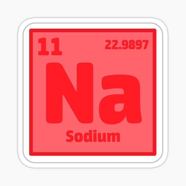 "Element Sodium Sticker" Sticker by FinnicusMertens | Redbubble