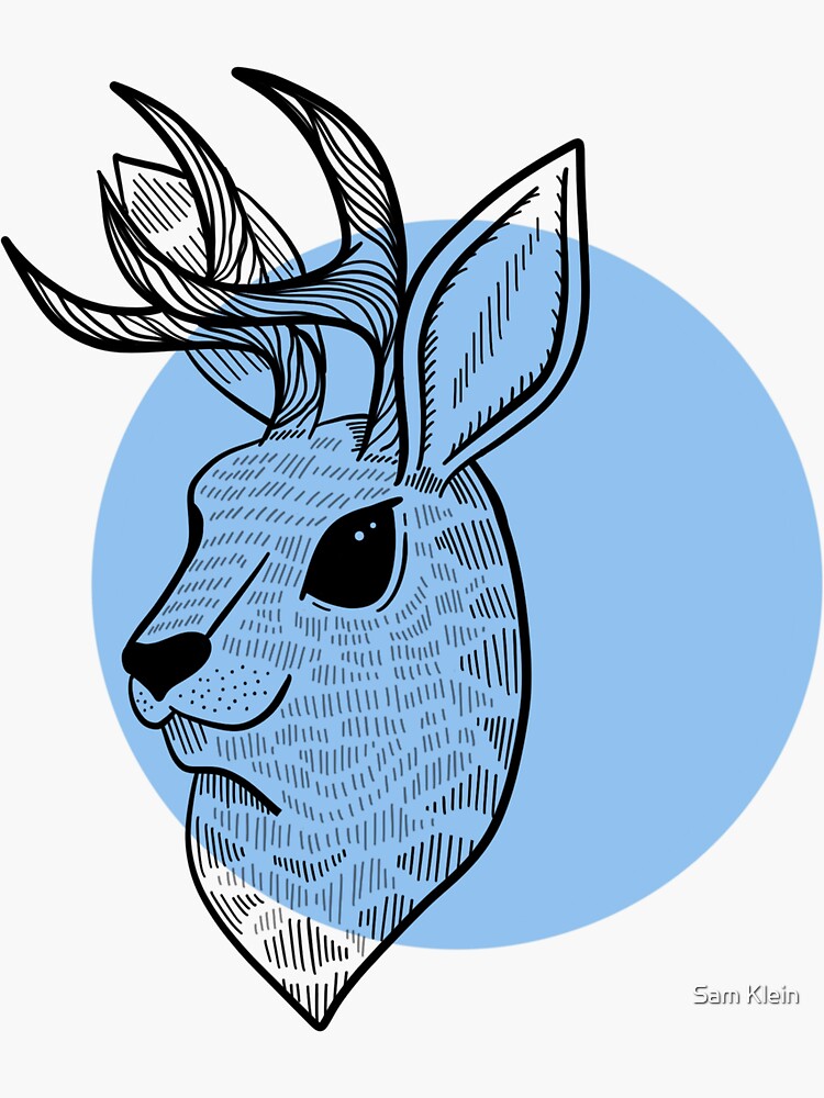 "Jack Rabbit" Sticker by samjaneart | Redbubble