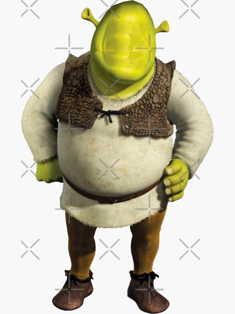 "Shrek Apron" Sticker for Sale by Sweet-Toffeedog | Redbubble