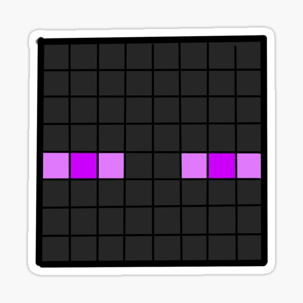"minecraft enderman head sticker" Sticker by emilydentel | Redbubble