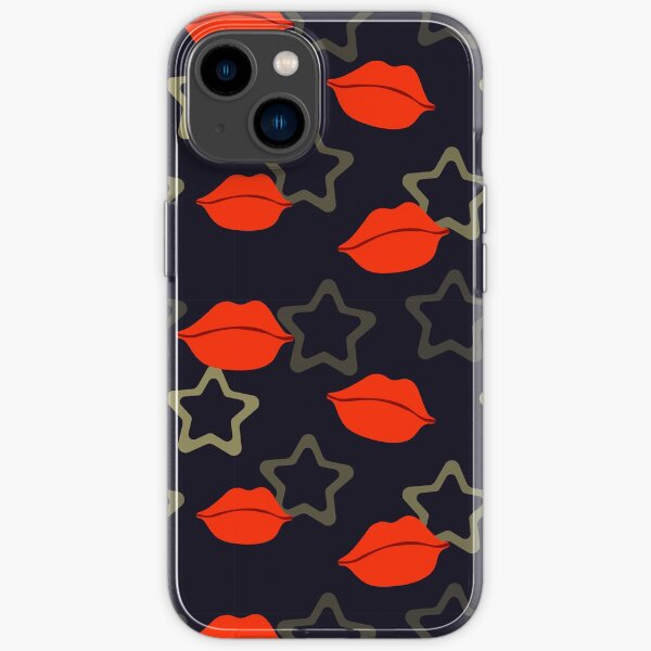 "romantic print with lips, kiss" iPhone Case for Sale by Hudojnik ...