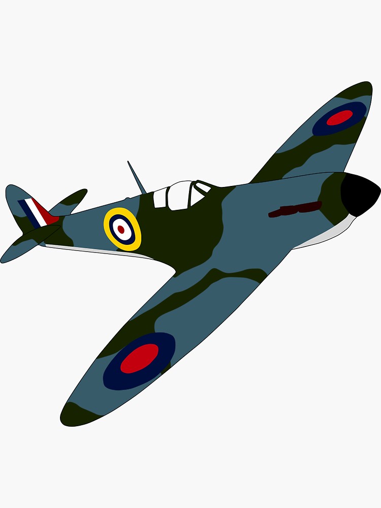 "Spitfire Fly Past" Sticker for Sale by Tomato-Eins | Redbubble
