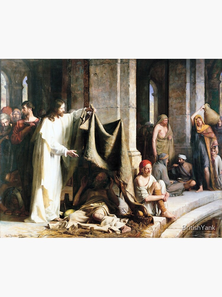 Christ Healing The Sick At The Pool Of Bethesda Premium Matte Poster ...