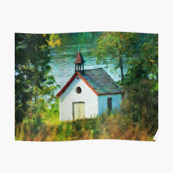 "Riverside Chapel" Poster by LMontgomery | Redbubble