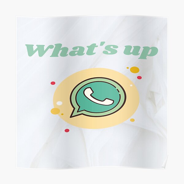 "What's up" Poster for Sale by prasannasatharu | Redbubble