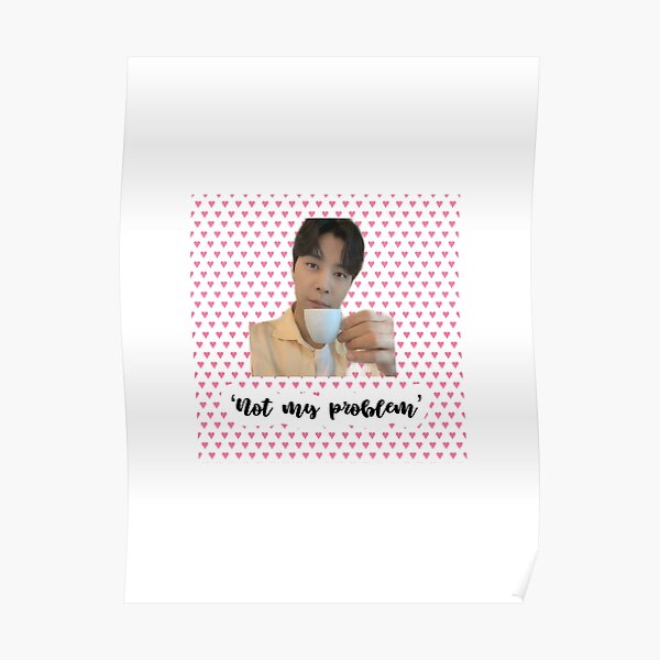 "NCT JOHNNY ‘NOT MY PROBLEM’" Poster by Malz360 | Redbubble