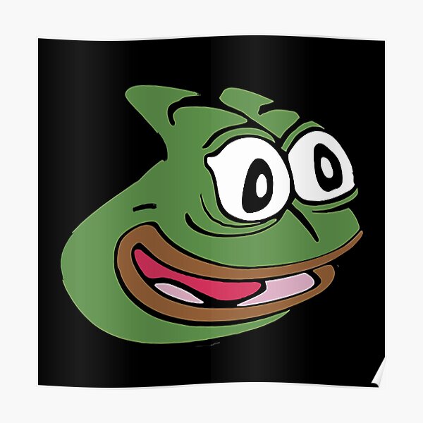 "pepe laugh" Poster for Sale by arthy11 | Redbubble