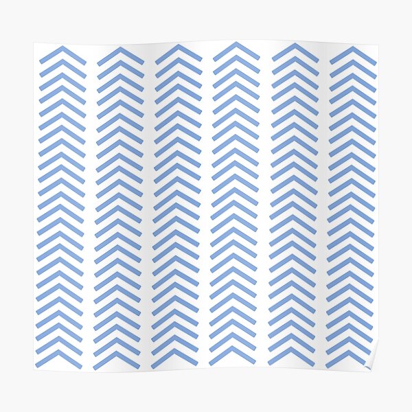 "Herringbone Pattern -Blue" Poster by KhushiDesigns | Redbubble