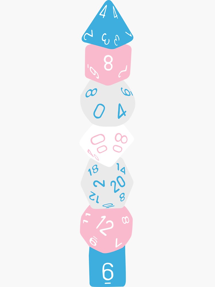 "Dice Tower-Trans" Sticker for Sale by AllisonNicolle | Redbubble