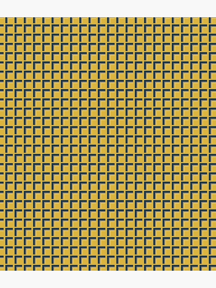 "Halbes Feld-unbedeutendes geometrisches Muster im Senfgelb, im ...