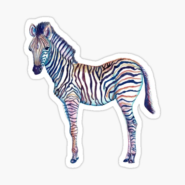 "Zebra" Sticker for Sale by aliciapuran | Redbubble