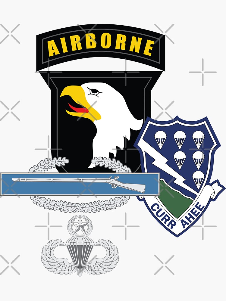 "Copy of 101st Airborne 506th PIR CIB Airborne Master" Sticker for Sale ...