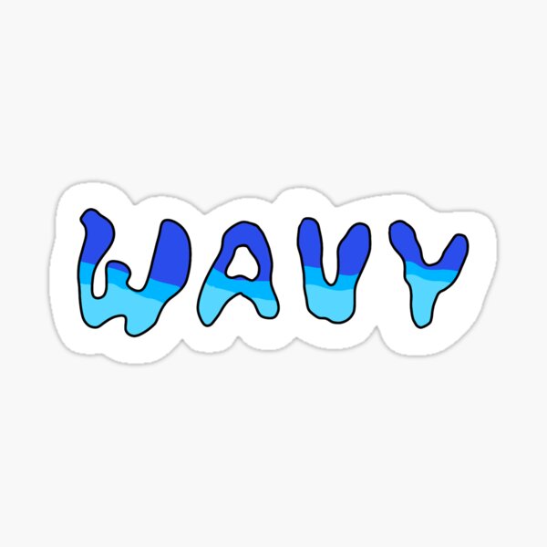 "wavy" Sticker by daisyhomewood | Redbubble