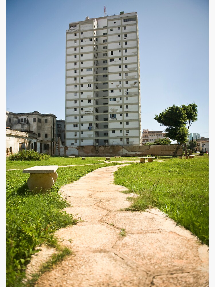 "Cuba Havana, Path & Tower Block. " Poster by sallyrose1 | Redbubble