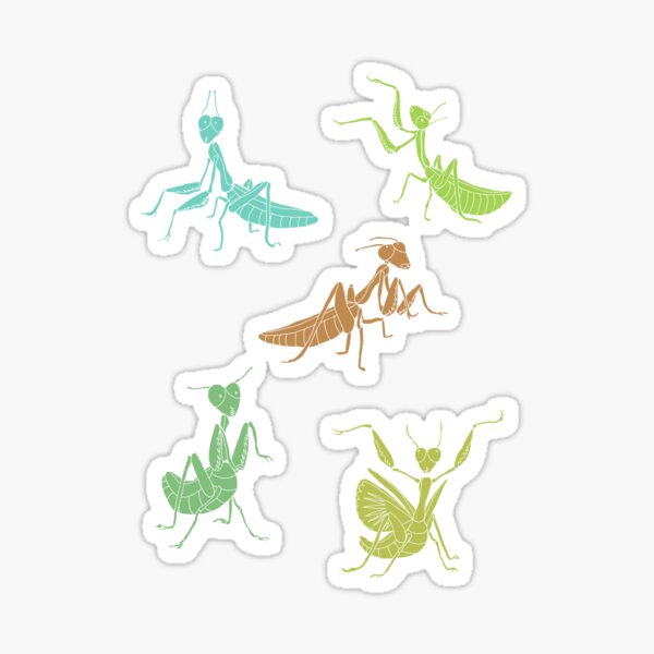 "playing mantis" Sticker by Sloppy-Lark | Redbubble