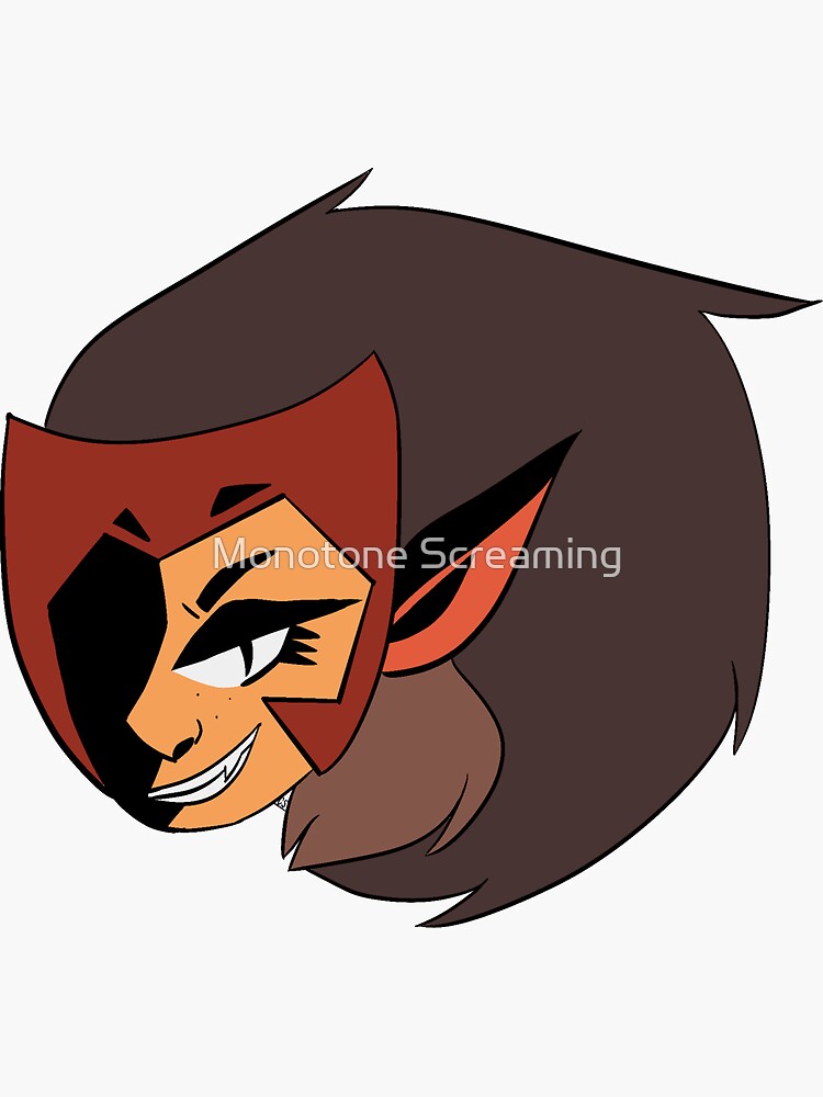 "Evil Catra" Sticker by coloursplash | Redbubble