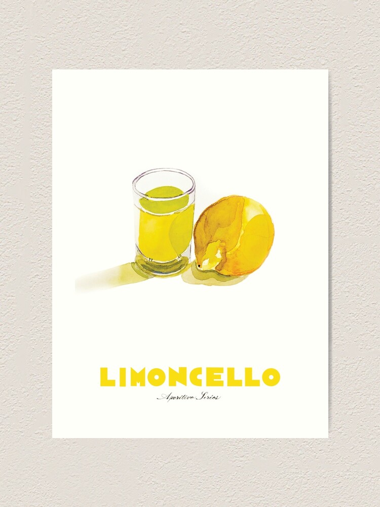 "Limoncello Cocktail" Art Print for Sale by lisaadesign | Redbubble