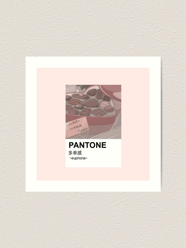 "Pantone aesthetic kawaii chocolates paint swatch" Art Print by ...