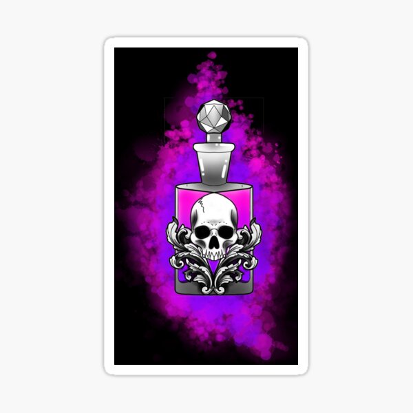 "Skull whiskey bottle" Sticker for Sale by freyavstattoo | Redbubble
