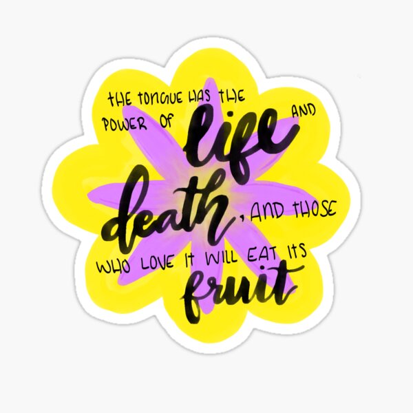 Proverbs 18 21 Sticker For Sale By Modestyalways Redbubble proverbs-18-21-sticker-for-sale-by-modestyalways-redbubble
