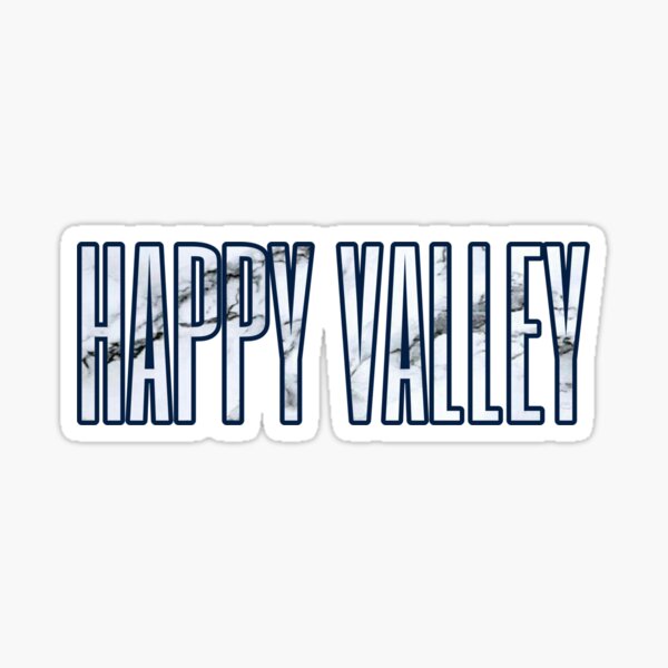 "happy valley marble " Sticker for Sale by haleyk12 | Redbubble