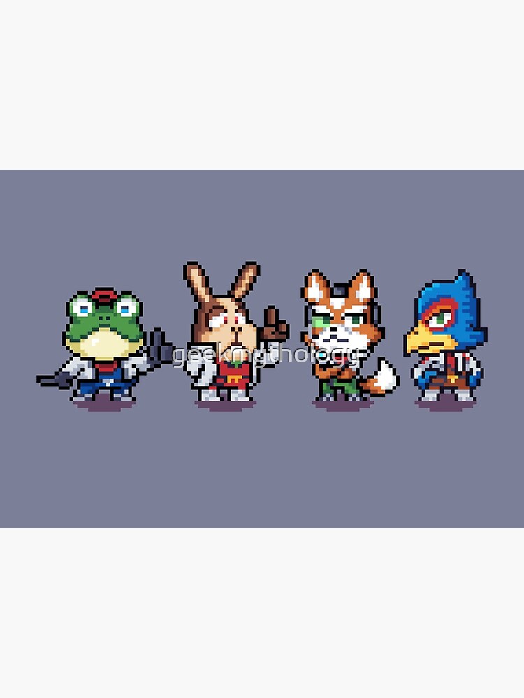 "Star Fox Team Pixel Art" Mask for Sale by geekmythology | Redbubble