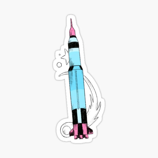 "Transmasc rocket" Sticker for Sale by Jarrl | Redbubble