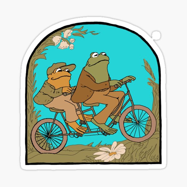 "Frog and Toad " Sticker for Sale by kchandle | Redbubble